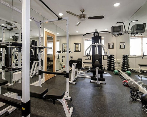 Luxury Home Weight Room Design Ideas Renovations Photos luxury-home-weight-room-design-ideas-renovations-photos