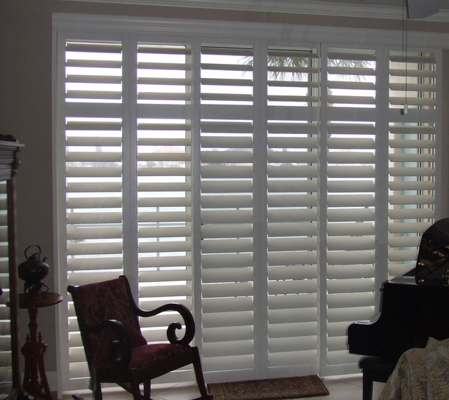 How Do Plantation Shutters Work On Sliding Glass Doors at Maria Robichaux blog