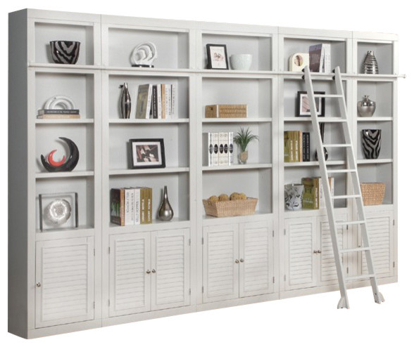 Parker House Boca 5-Piece Library Wall Unit - Beach Style - Bookcases ... Parker House Boca 5-Piece Library Wall Unit - Beach Style - Bookcases ...