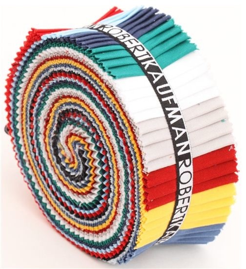 Roll-up fabric bundle roll Pacific blue-red Robert Kaufman - Fabric Roll-up fabric bundle roll Pacific blue-red Robert Kaufman - Fabric