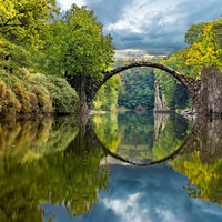 Arch Bridge Wall Mural - Contemporary - Wall Decals - by Brewster Home ...