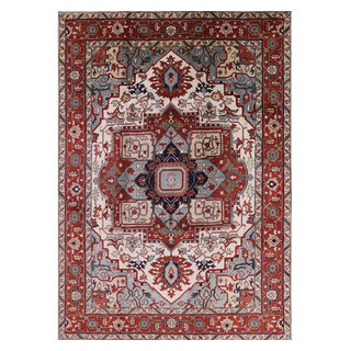 Ahgly Company Indoor Rectangle Mid-Century Modern Area Rugs, 5' x 7', 5 ...