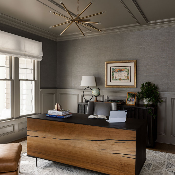 75 Wainscoting Home Office Ideas You'll Love - September, 2025 | Houzz