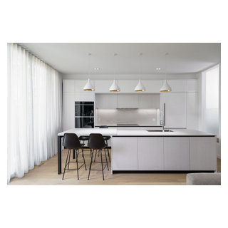 High Gloss White Kitchen With Sincro Flash Cabinetry - Contemporary ...