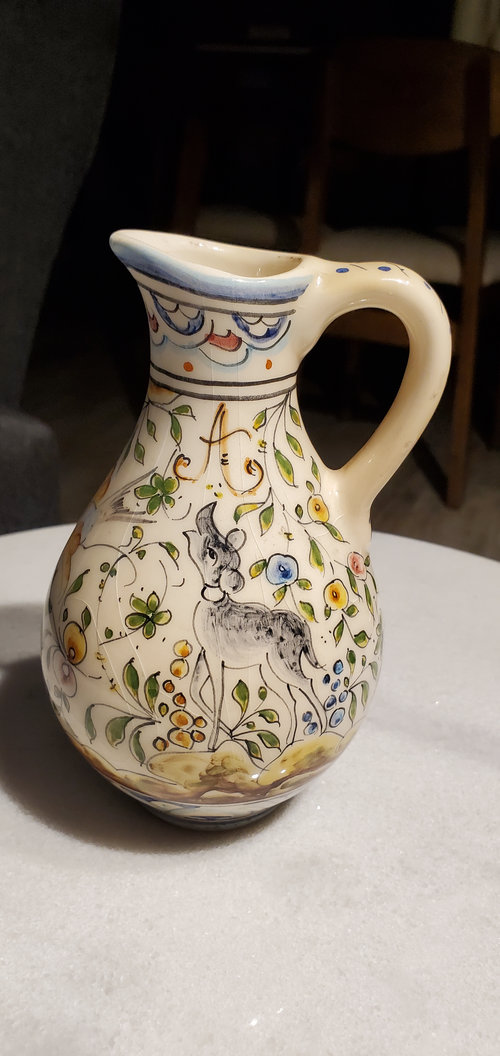 Please Help Identify Writing on Small Pitcher