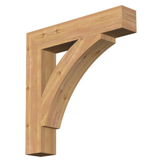 Thorton Block Rough Sawn Bracket, 32"D x 32"H - Transitional - Corbels ...