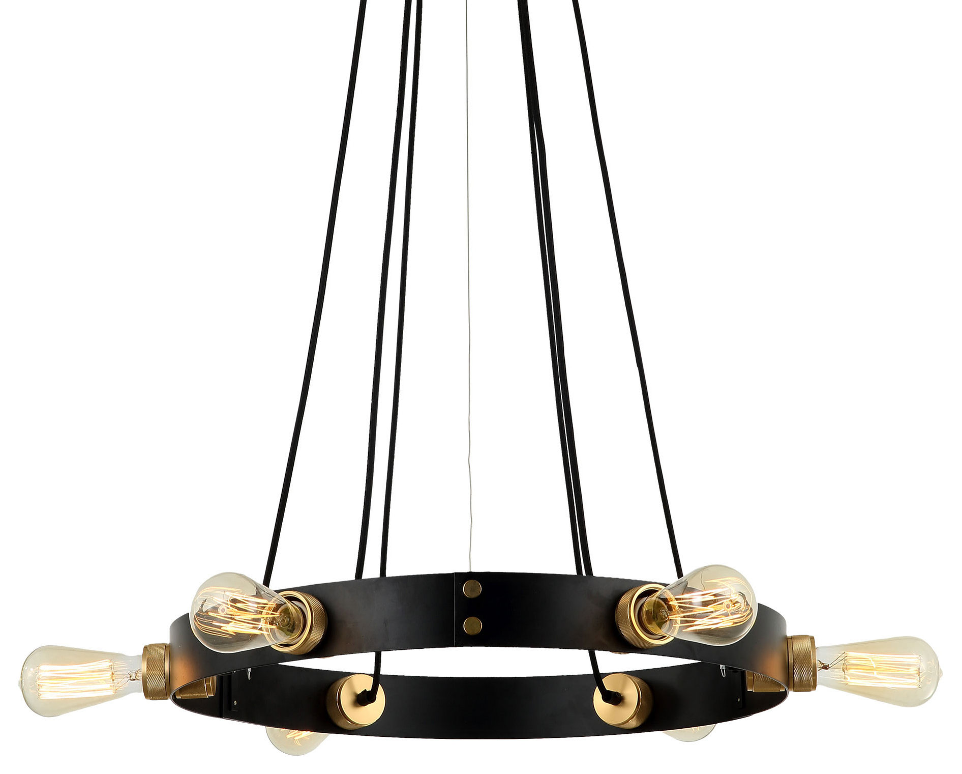 WAREHOUSE OF TIFFANY'S CY-DD-226 Carbon 23.6 in. 6-Light Indoor Chrome ...