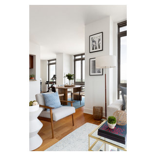 Clean Modern New Rochelle Living Room - Modern - New York - by HHS ...