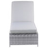 Elle Decor Vallauris Outdoor Chaise Lounge with Storage Grey - Tropical ...