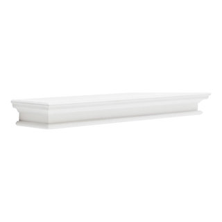 NovaSolo Halifax Long Floating Wall Shelf in Pure White, Extra Long ...