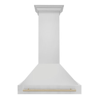 ZLINE 36" Stainless Steel Range Hood With Stainless Steel Shell ...