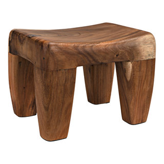 Sumo Stool, Munggur - Rustic - Vanity Stools And Benches - by Noir | Houzz
