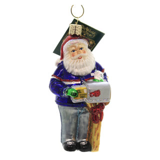 Old World Christmas Postman Santa U.S. Mail Delivery, 5 In H X 2.25 In ...