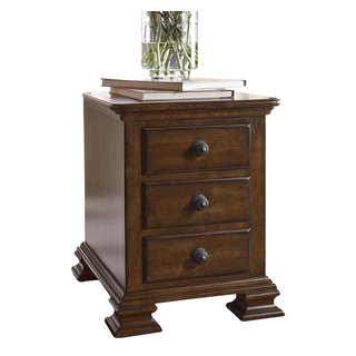 Kincaid Portolone Chairside Table, Rich Truffle - Traditional - Side ...