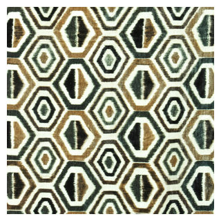 Green Fabric By the Yard, 1 Continuous Yard - Contemporary - Drapery ...