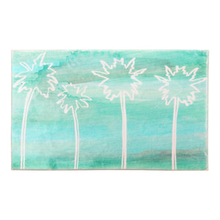 Cozy Living Miami Beach Accent and Bath Mat, 21" X 33" - Tropical ...