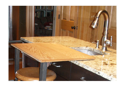 Another retrofit: folding work surface