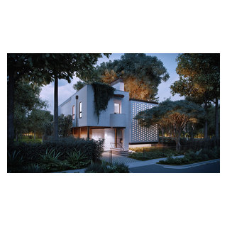 3D Exterior Renders of a Stylish House by ArchiCGI - New York - by ...