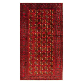 Consigned, Victorian Medallion Hand Knotted Balouch Oriental Area Rug ...