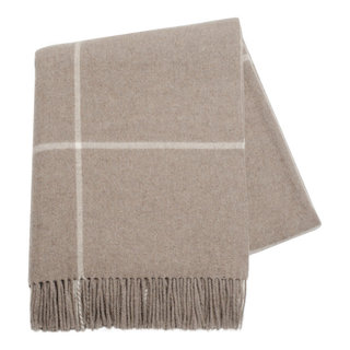 Windowpane Cashmere Throw - Contemporary - Throws - by Lands Downunder ...