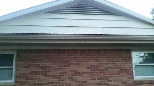 Exterior Stone Veneer on Gable