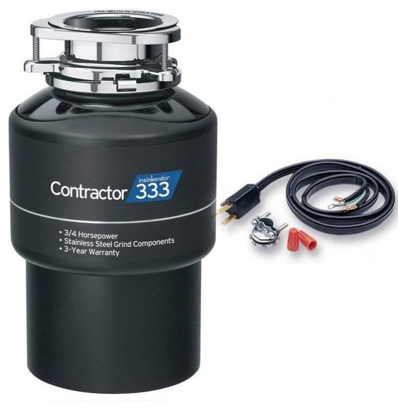 InSinkErator Contractor 333 Contractor Series 3/4 HP Garbage ...