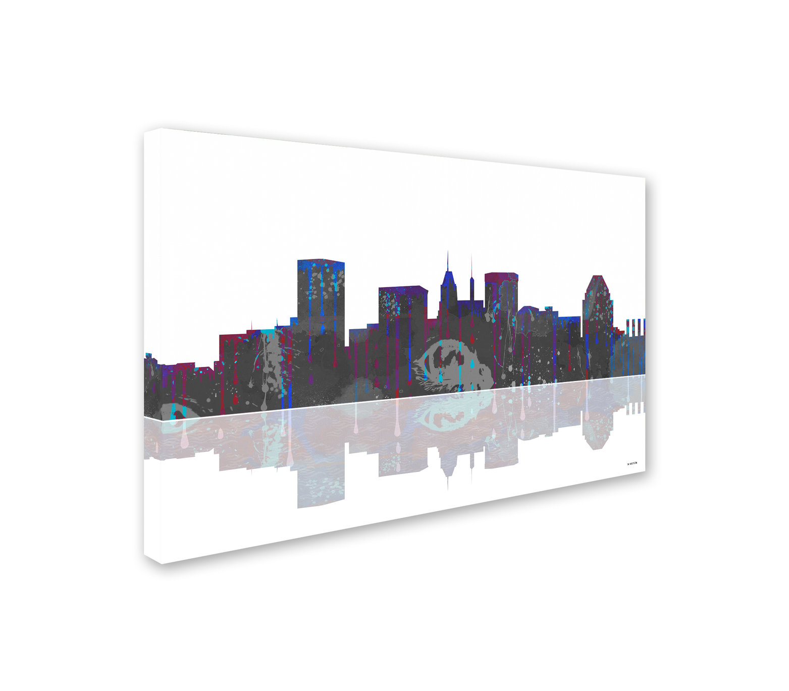'Baltimore, Maryland Skyline' Canvas Art by Marlene Watson, 16" x 24 ...
