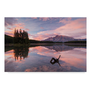 "Mount Rundle Sunrise" by Adam Burton, Canvas Art, 16"x24" - Rustic ...