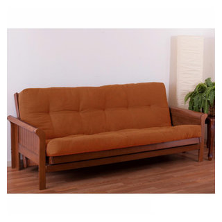 Blazing Needles Renewal 5-inch Twill Full-size Futon Mattress - Spice ...