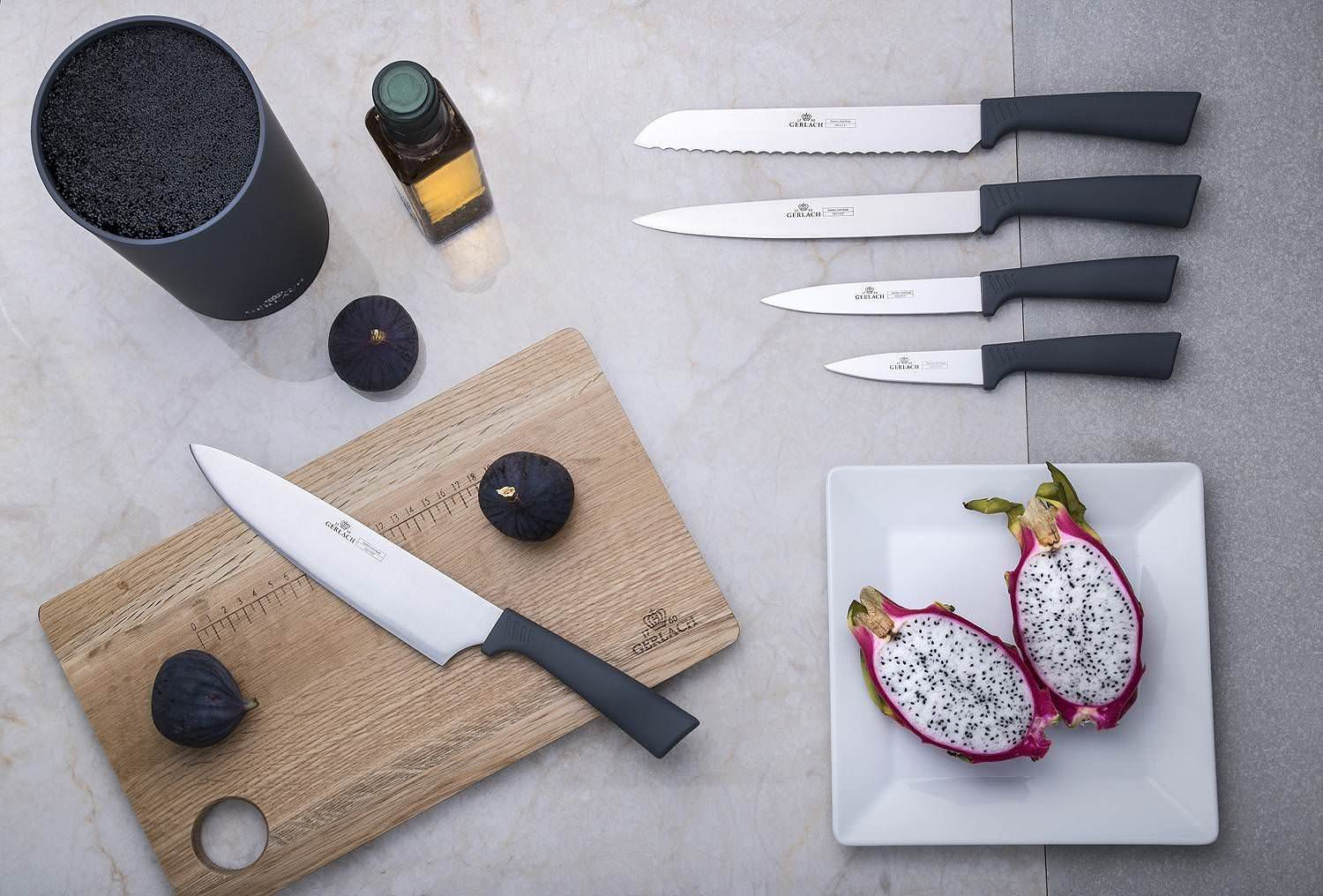 SMART GREY Set of 5 knives in a block - Modern - Knife Sets - by ...