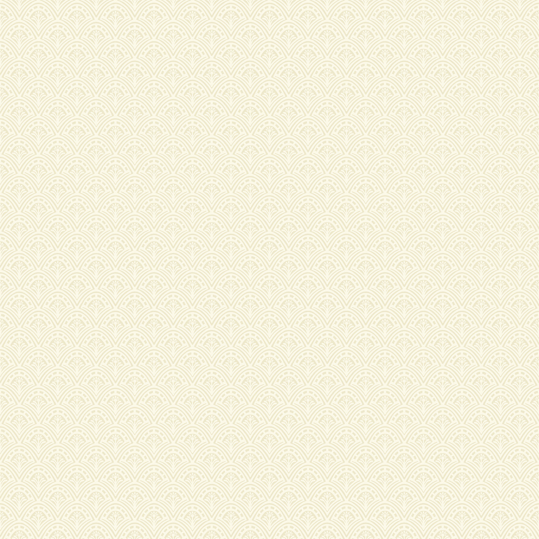 Athena Cream Scalloped Botanical Wallpaper, Swatch - Transitional ...