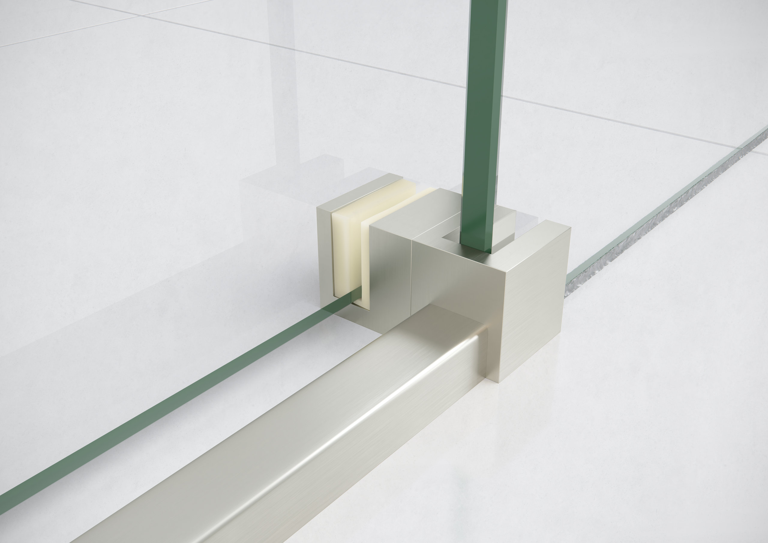 48-52"x78" Frameless Sliding Shower Door With Square Hardware ...