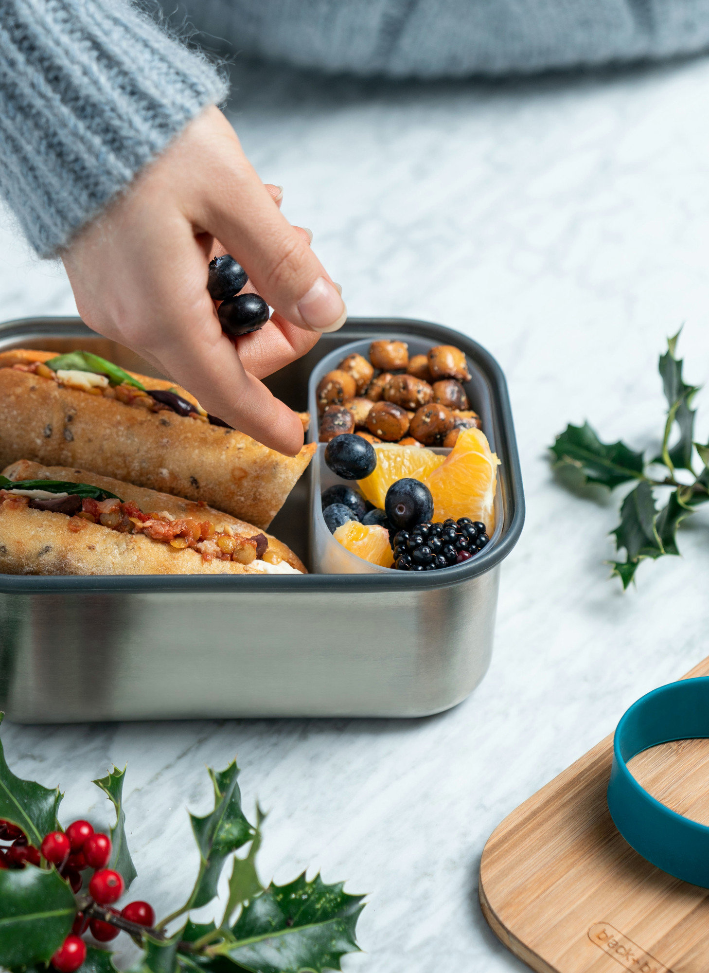 Black+Blum Ocean Large Stainless Steel Sandwich Box - Transitional ...