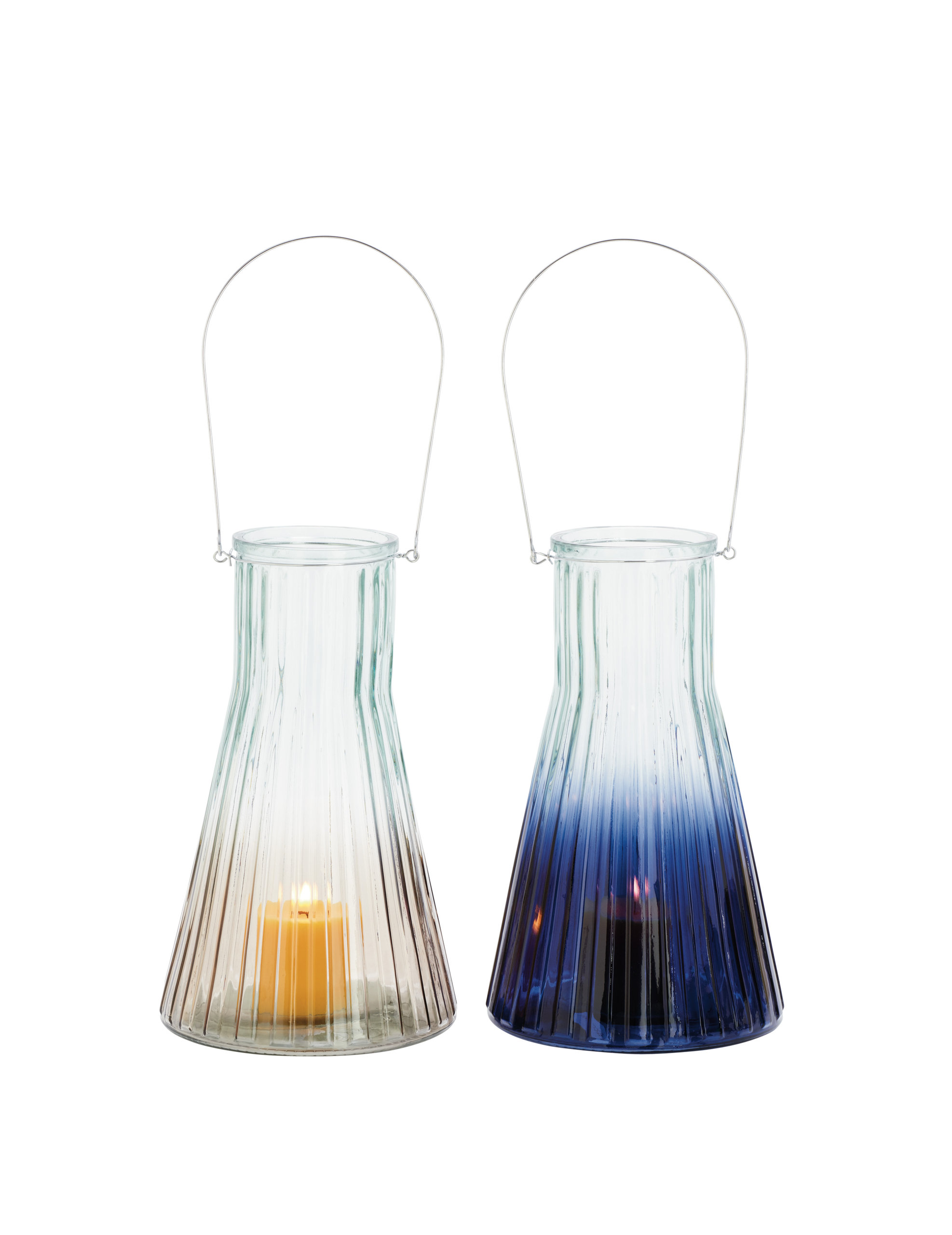 GwG Outlet Glass Metal Lantern 2 Assorted, 9 x15 - Contemporary ...