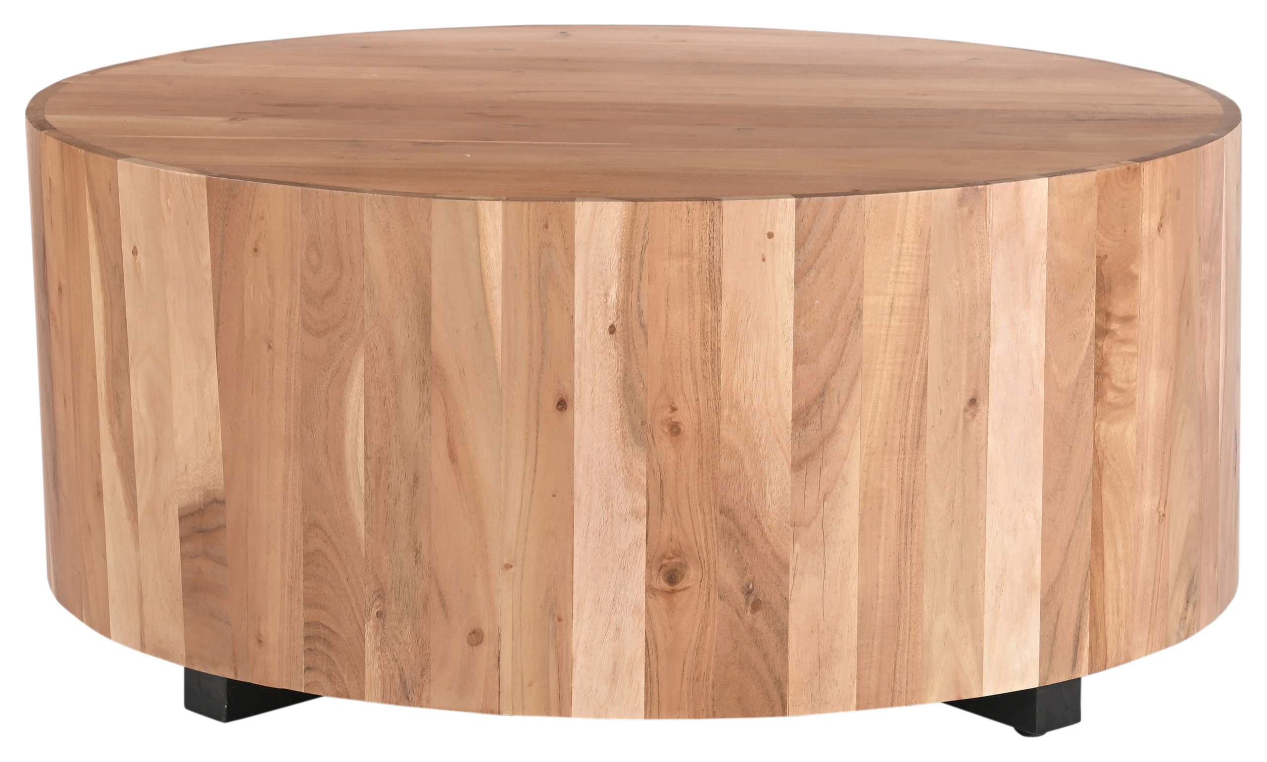 Mango Wood Drum Coffee Table - Transitional - Coffee Tables - by Design ...