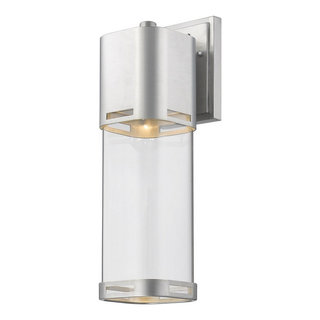 14W 1 LED Outdoor Wall Mount in Transitional Style - 5 Inches Wide by ...