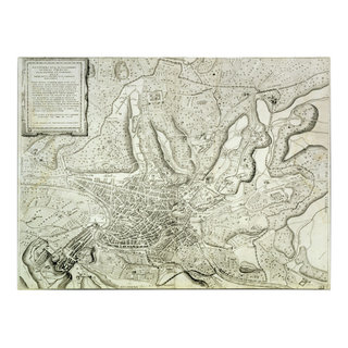 'Map of the City of Rome, 1557' Canvas Art by Antonio Lafreri, 35" x 47 ...