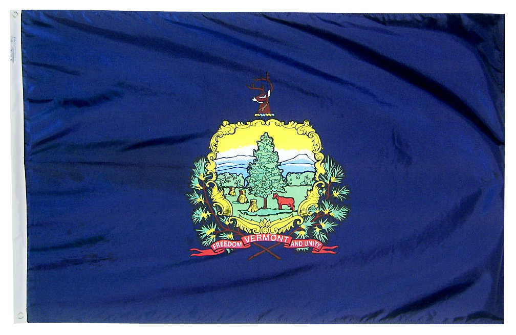 Vermont, 4'x6' Nylon Flag - Traditional - Flags And Flagpoles - by ...