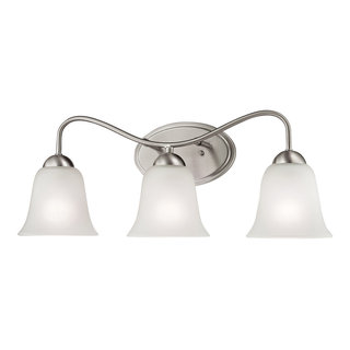 Thomas Lighting Conway 3 Light Vanity in Brushed Nickel - Transitional ...