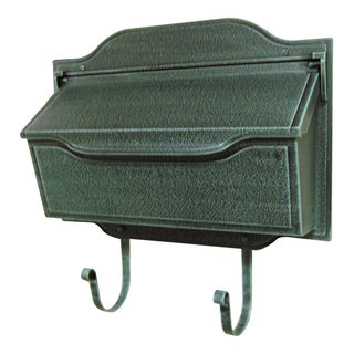 Contemporary Horizontal Mailbox in Black (Black) - Mailboxes - by Mid ...