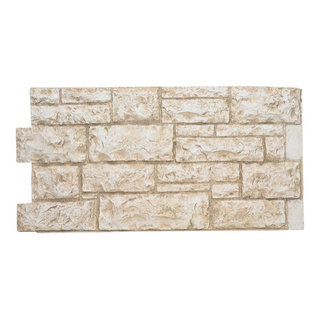 Fortress Faux Brick Wall Panel, 24"x47" Wall Panel - Rustic - Wall ...