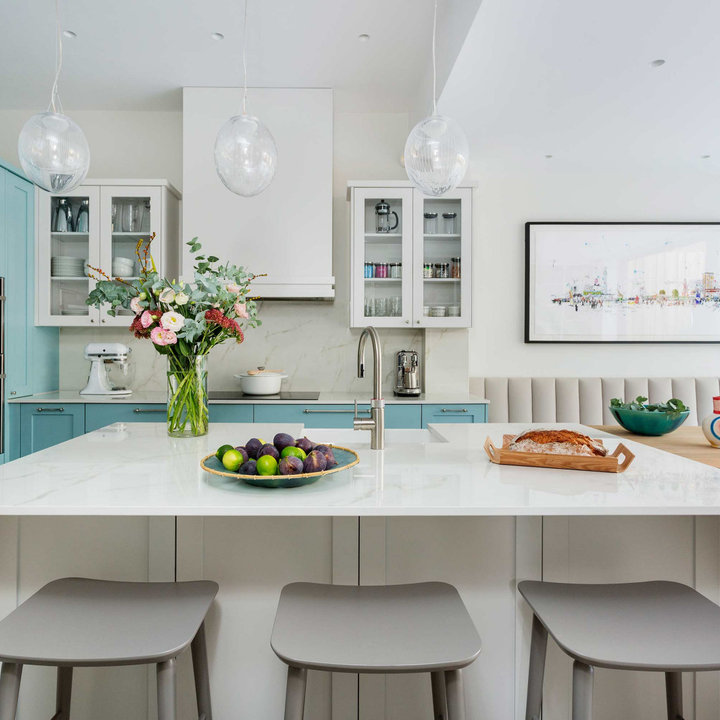 75 Beautiful Kitchen with Marble Worktops Ideas and Designs - April ...