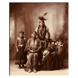 Sauk Indian Family Print, 11" x 14" - Contemporary - Prints And Posters ...