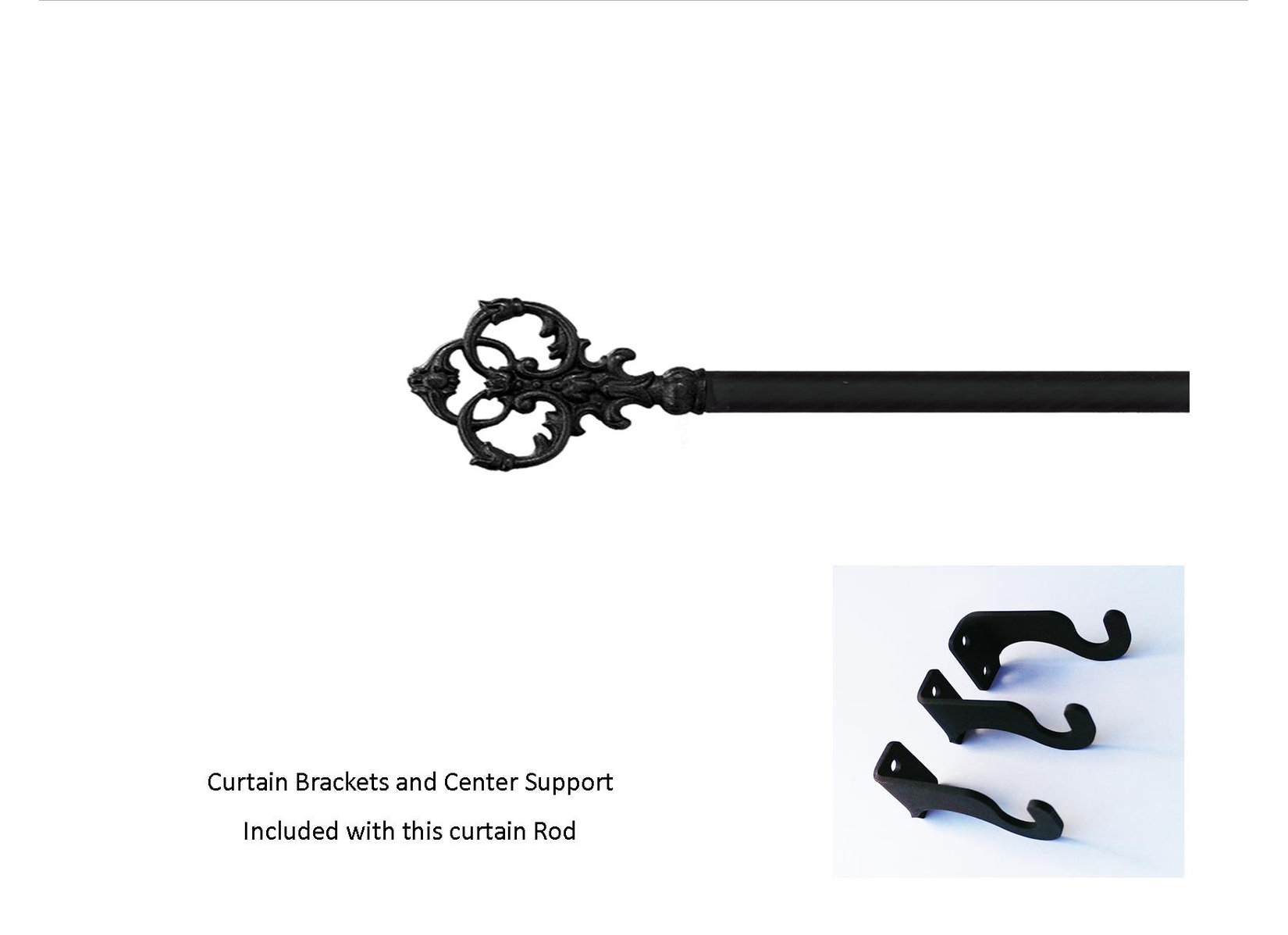 Victorian Curtain Rod, 60" - Traditional - Curtain Rods - by Village ...