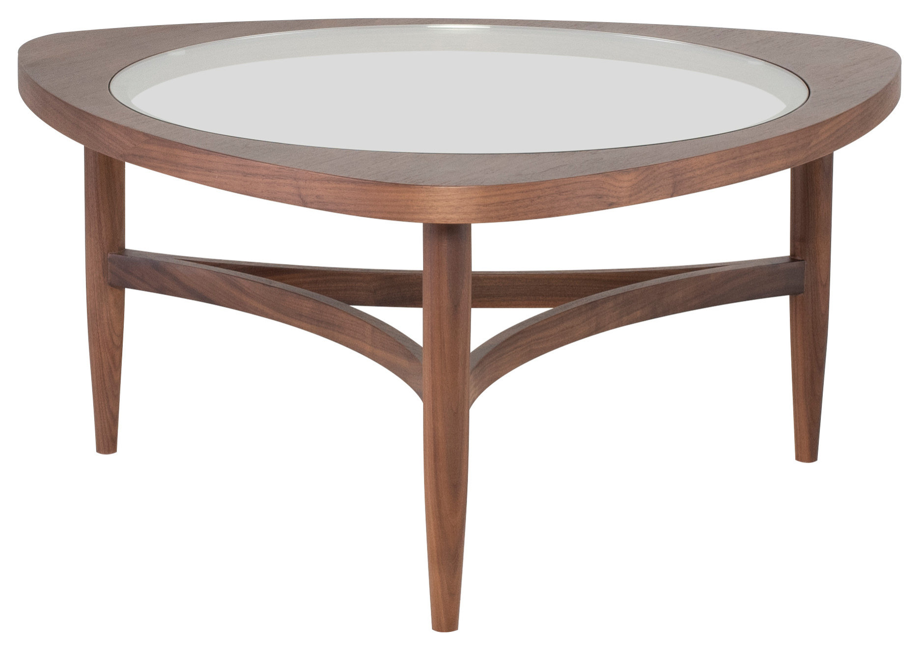 Isabelle Coffee Table, Walnut - Midcentury - Coffee Tables - by Nuevo ...