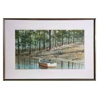 James Feriola, Rowboat, Watercolor Painting - Paintings - by RoGallery ...