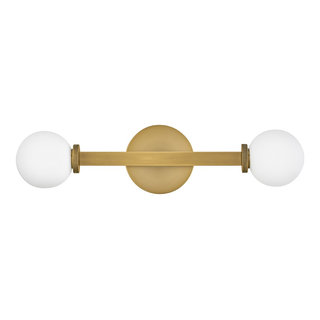 Audrey LED Vanity in Heritage Brass - Contemporary - Bathroom Vanity ...