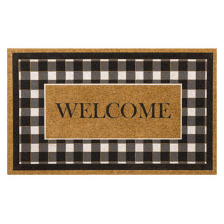 Mohawk Home Fall Welcome Check Natural 1' 6" x 2' 6" Door Mat, 1' 6" x ...