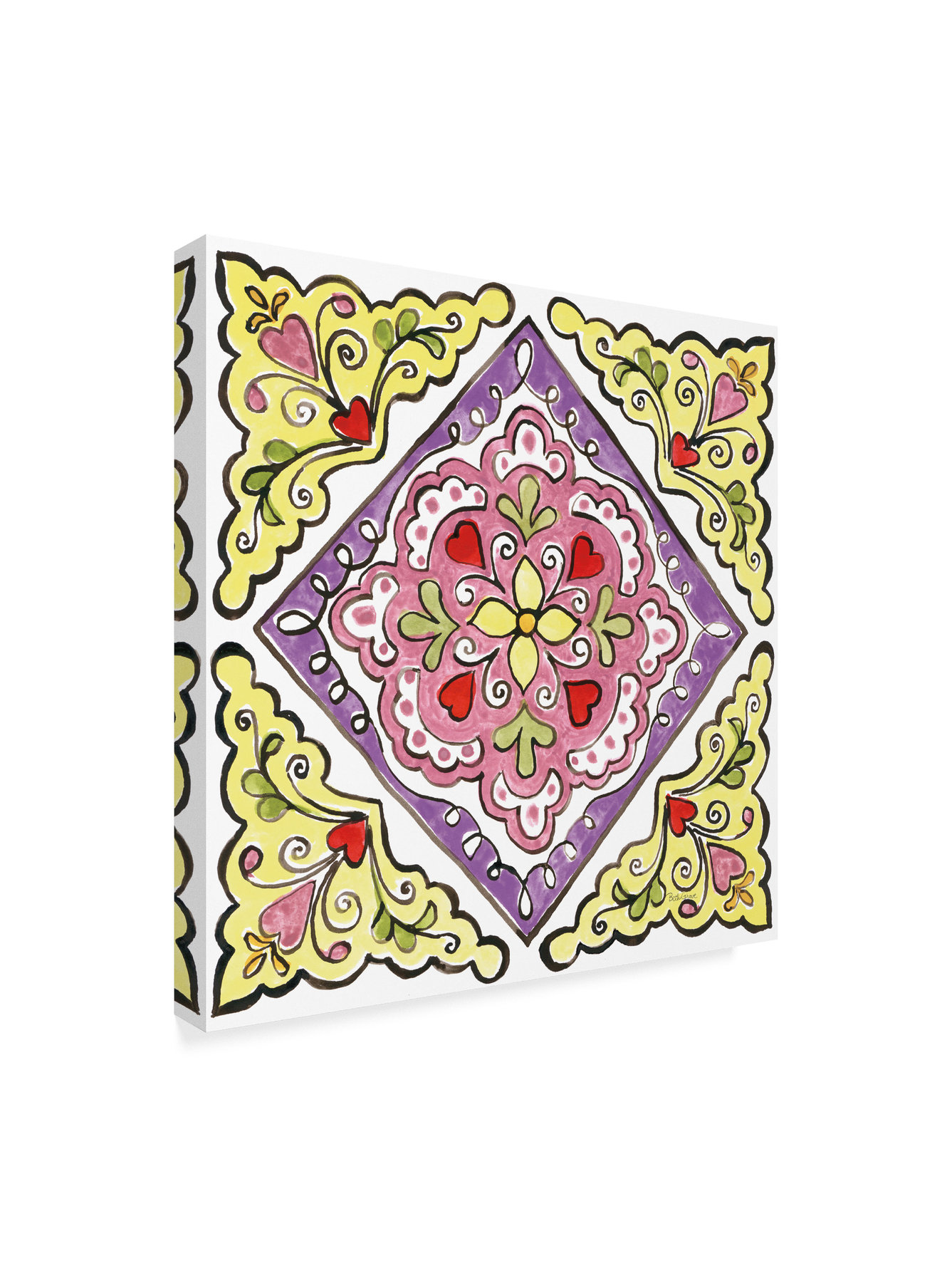 "Sunny Bouquets VI" by Beth Grove, Canvas Art, 35"x35" - Contemporary ...