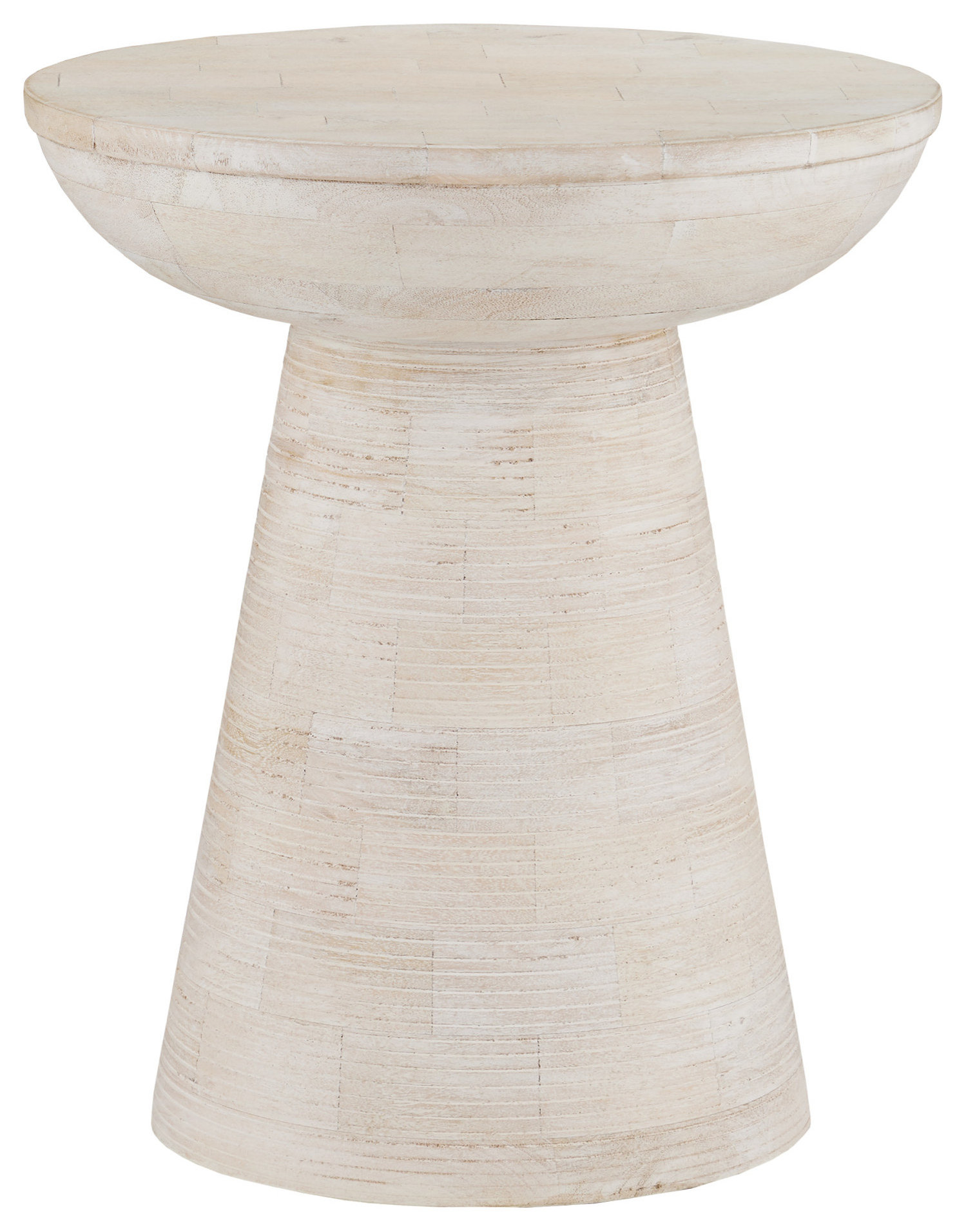 Gati Whitewash Accent Table - Farmhouse - Side Tables And End Tables - by Currey & Company, Inc ...